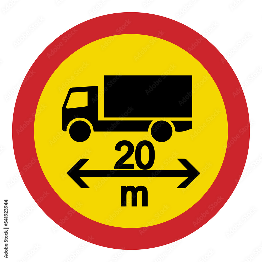 Prohibited road signs. Length limit. Traffic signs. Stock-Vektorgrafik ...