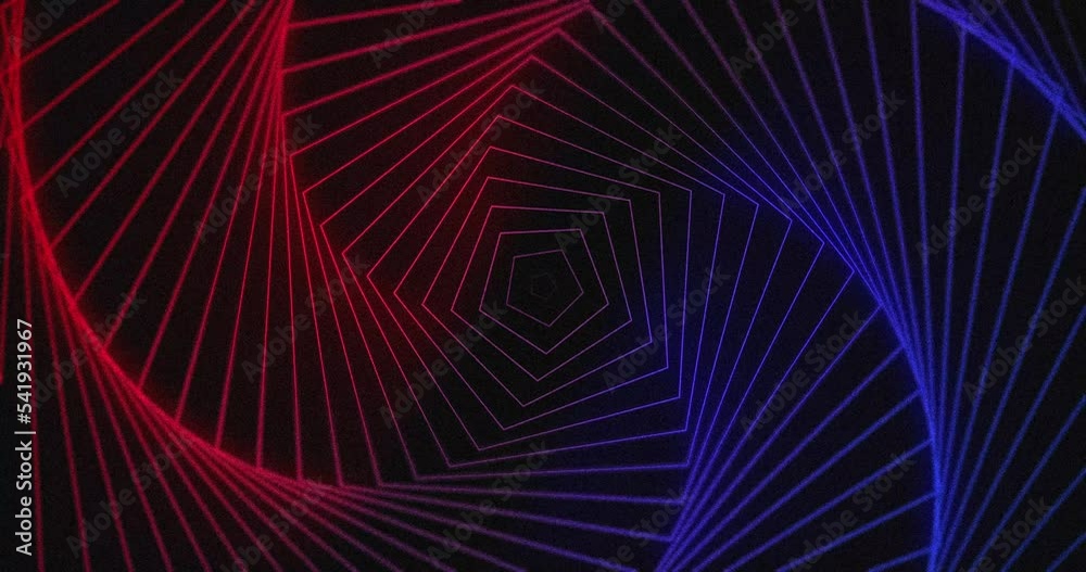 abstract background - pentagon wave looped animation 4K. Motion ...