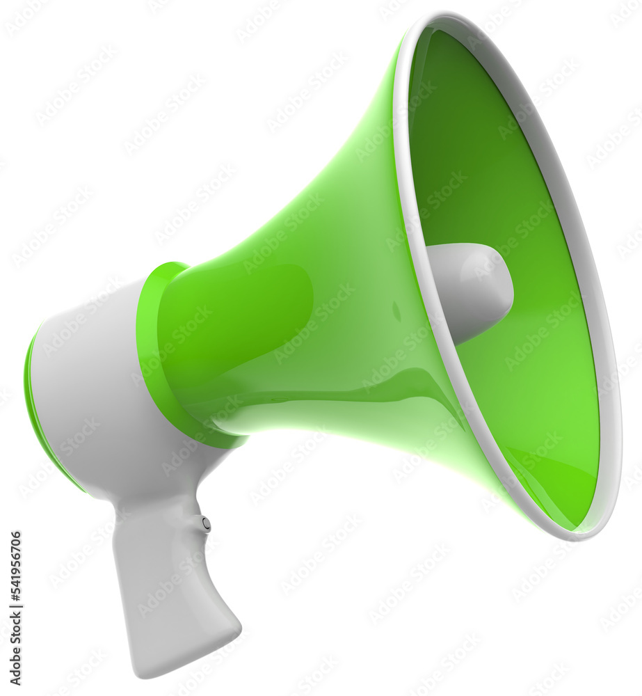 colored megaphone on transparent background Stock Illustration | Adobe ...