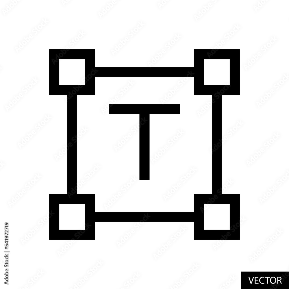 Add or edit text, text editor, type tool vector icon in line style ... Add or edit text, text editor, type tool vector icon in line style ...