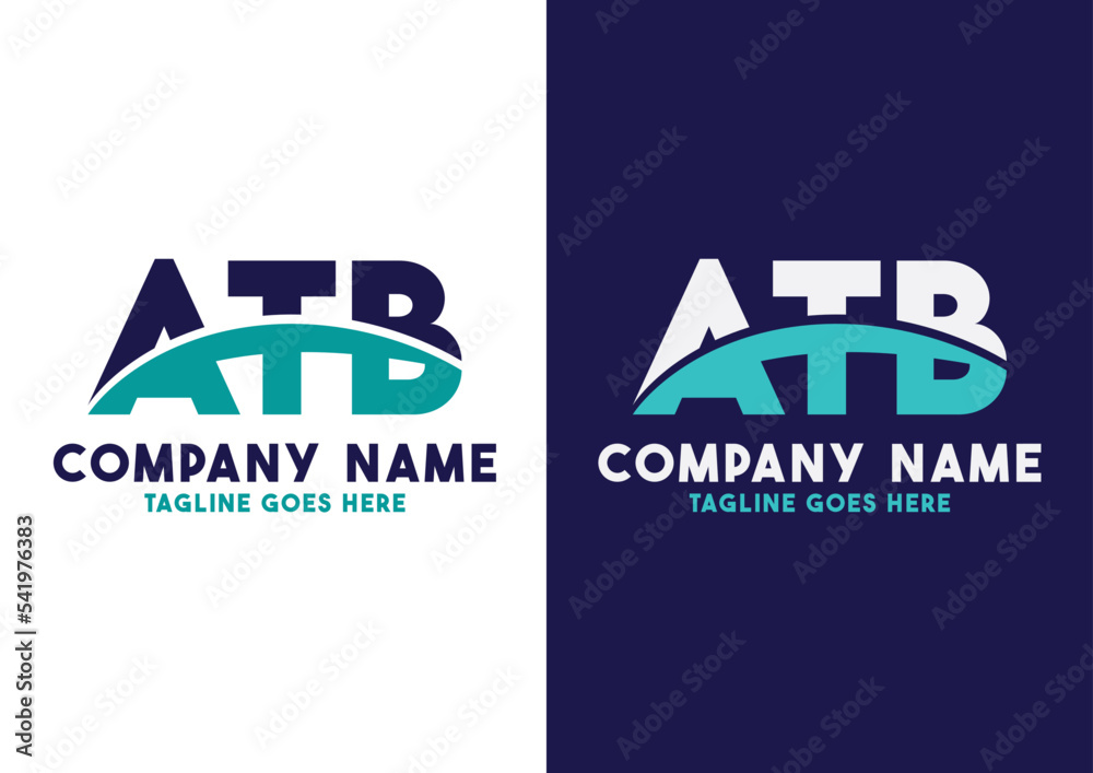 Vetor de Letter ATB logo design vector template, ATB logo do Stock ...