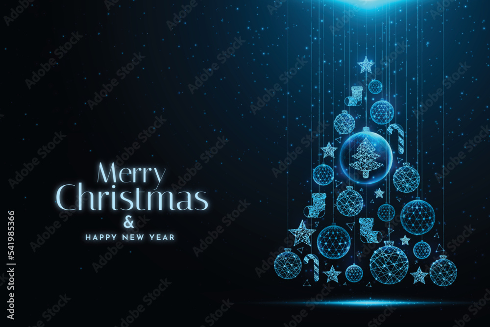 gradient christmas technology background vector design illustration ...