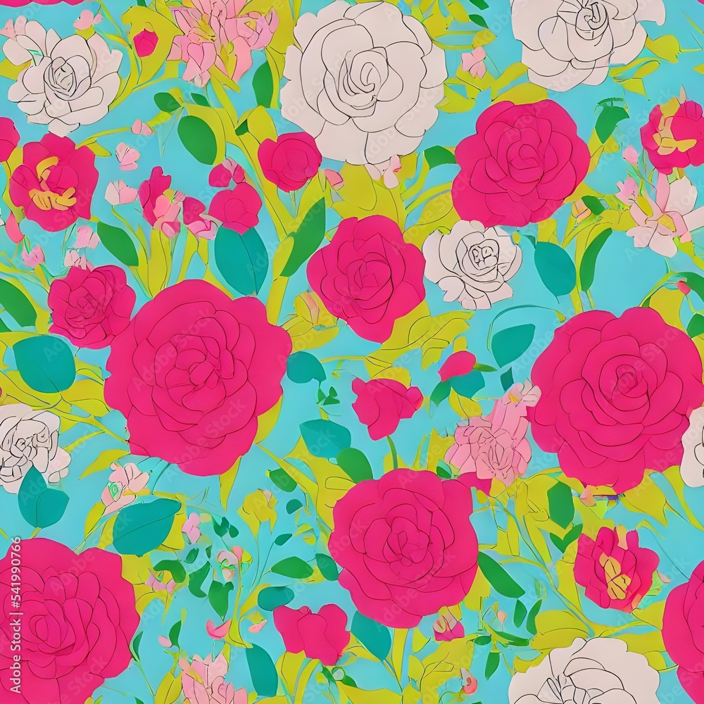 I am looking at a design of paper flowers. The colors are muted and the ...