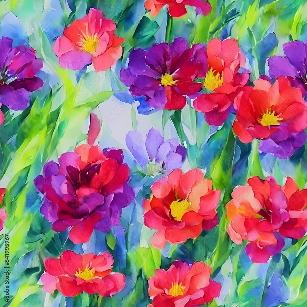 A watercolor flower bouquet is a beautiful and creative way to show ...