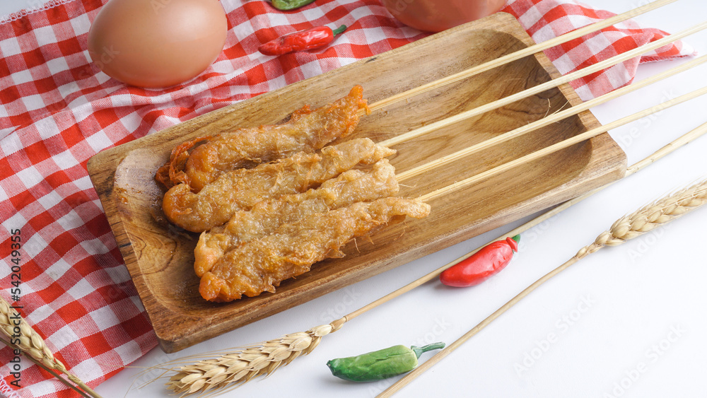 Foto de Indonesia traditional snack. Sempol ayam is Indonesian street ...