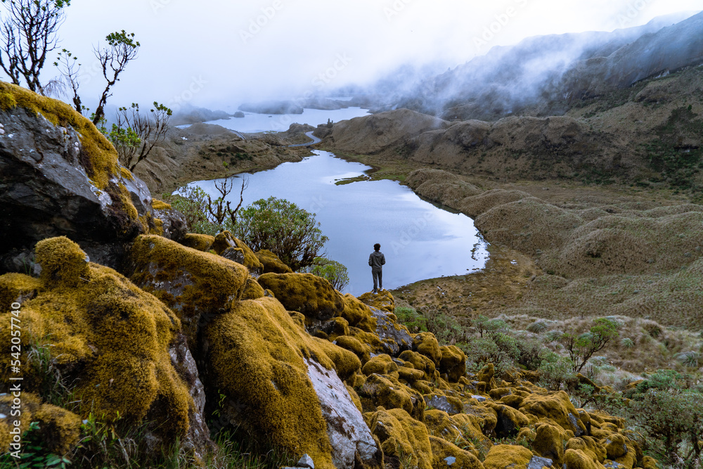 Magical and mysterious lagoons in Ecuador, Atillo lagoons foto de Stock ...