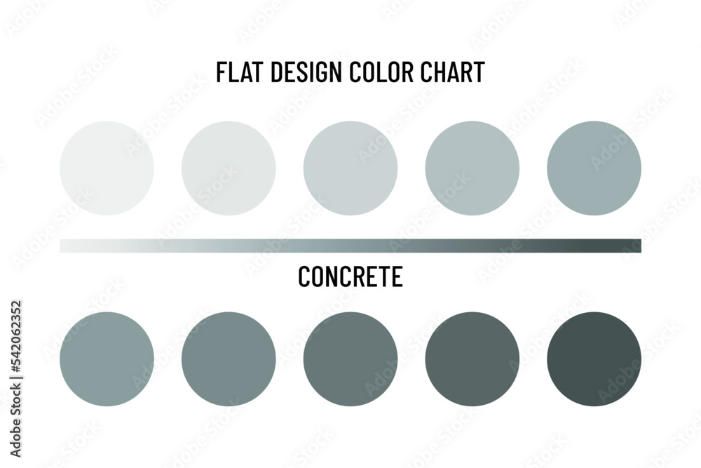 Flat design color chart. Color scheme Stock Vector | Adobe Stock