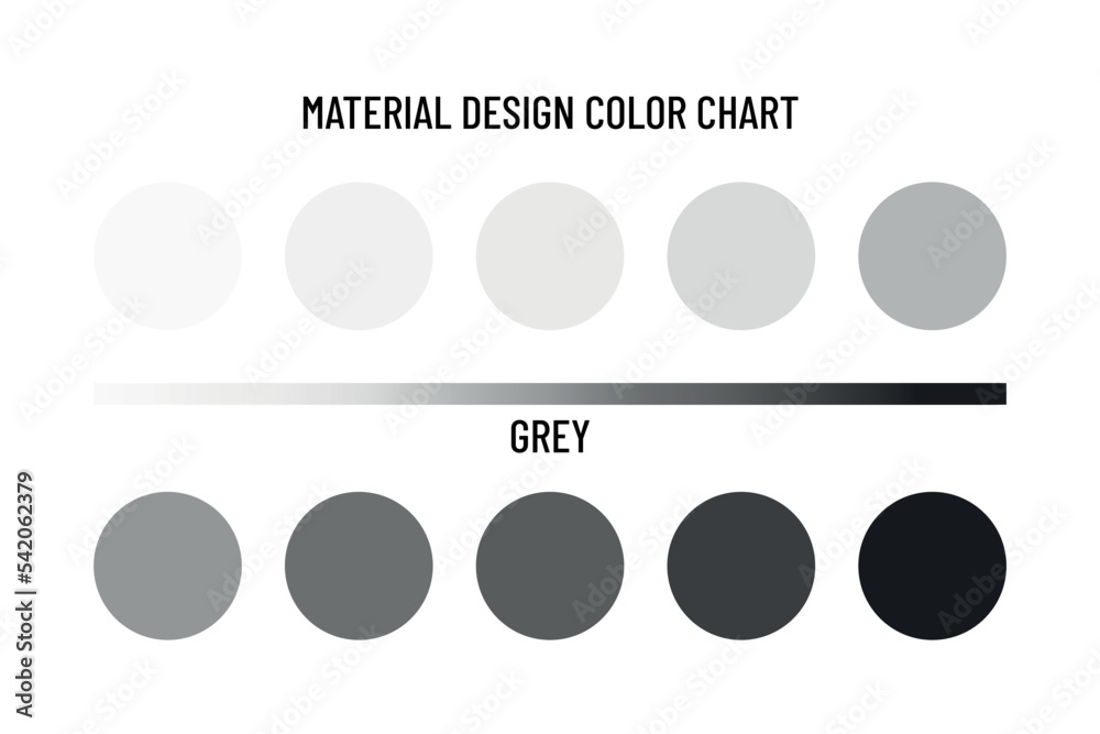 Material design color chart. Color scheme. Stock Vector | Adobe Stock