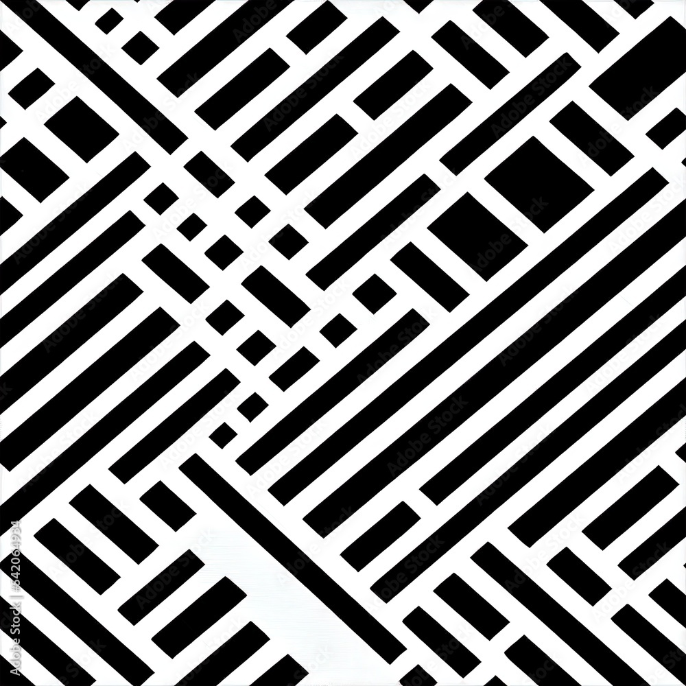 Seamless 2d illustrated pattern. Abstract geometric reticulate ...