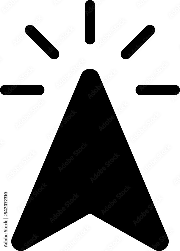 Clicking arrow. Cursor icon in png. Computer mouse symbol. Click arrow ...
