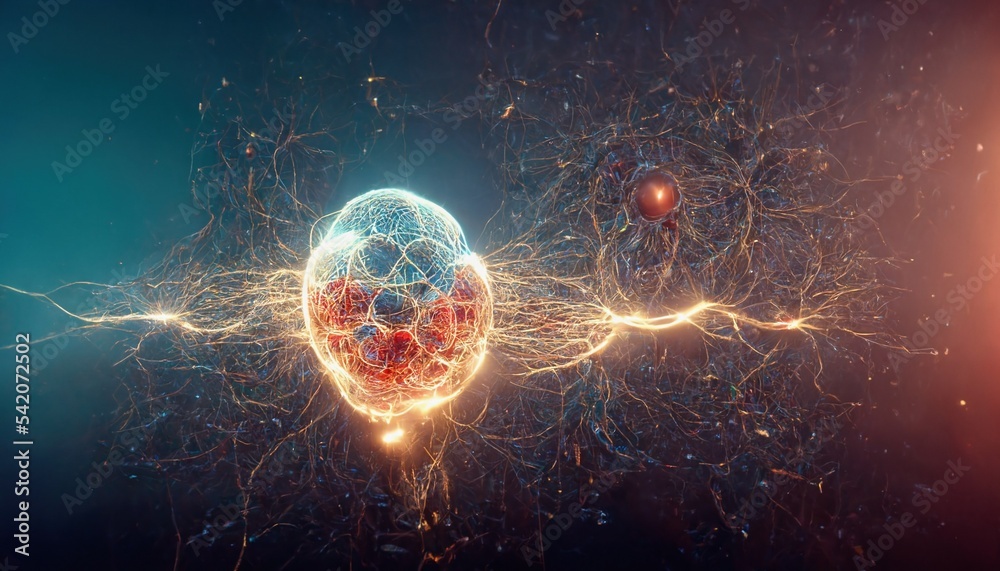 Cybernetic entanglement of electrons to connected to a central ...