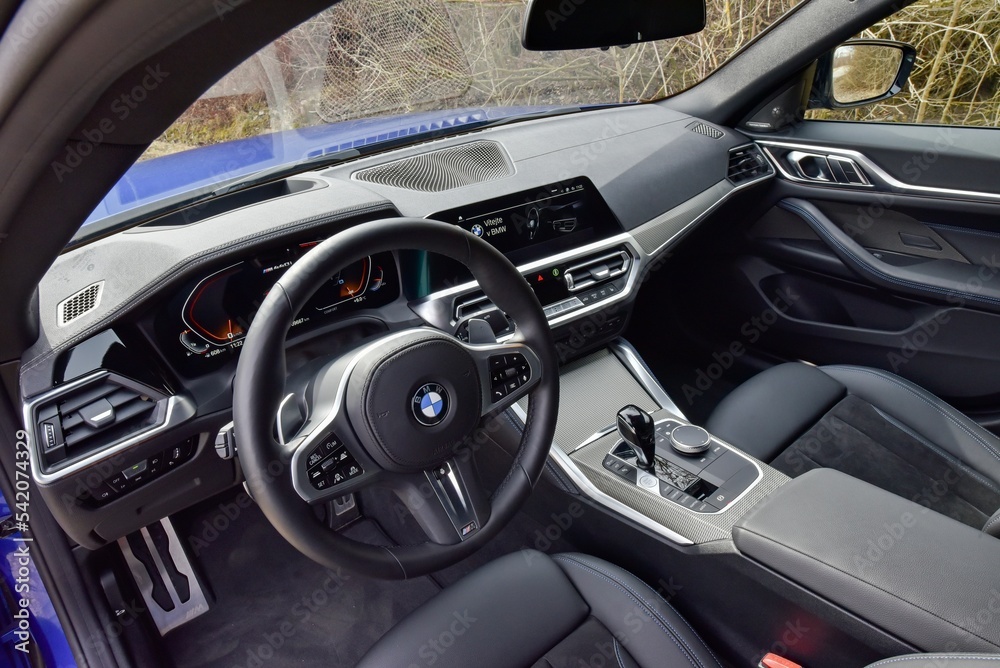 BMW M440i xDrive Gran Coupe. Cabin interior - dashboard. 03-15-2022 ...