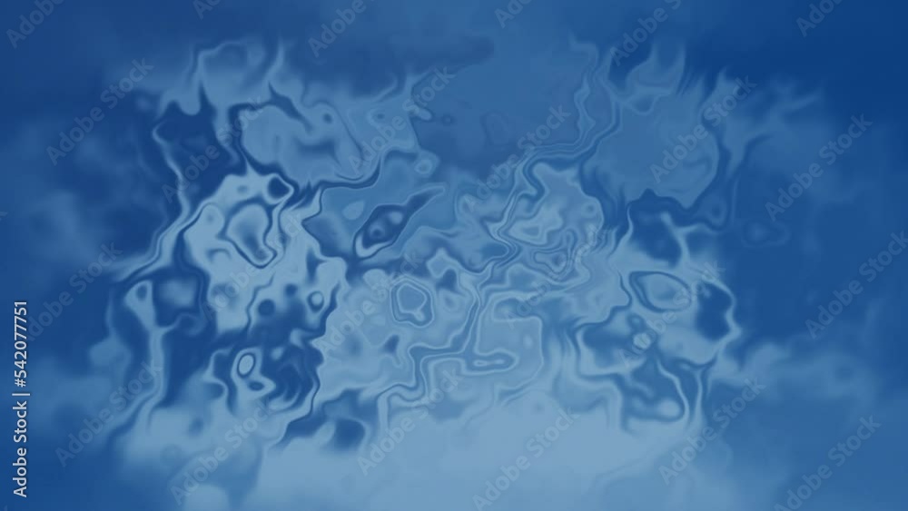 Blue Water Ripple Background 4K Loop metallic blue liquid rippling ...