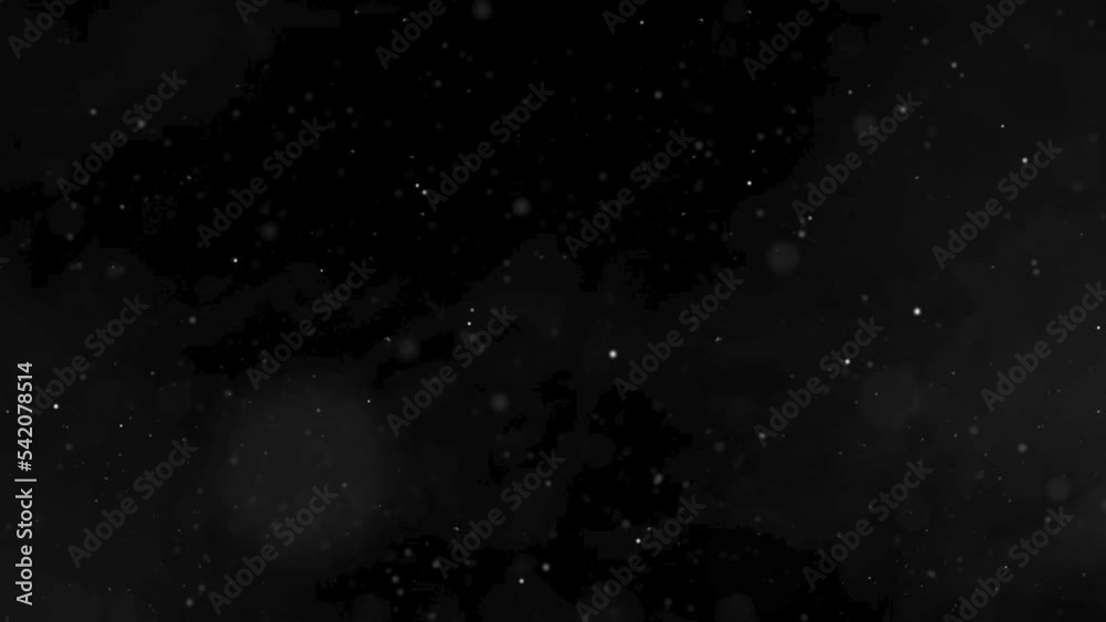 Particles Blowing in the Breeze Background 4K Loop features white snow ...