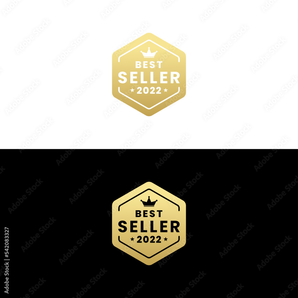 Modern Best Seller 2022 Label Vector or Gold Best Seller 2022 Logo ...