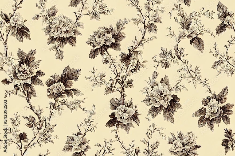 Toile de Jouy pattern. French provence decoupage paper. Vintage ...