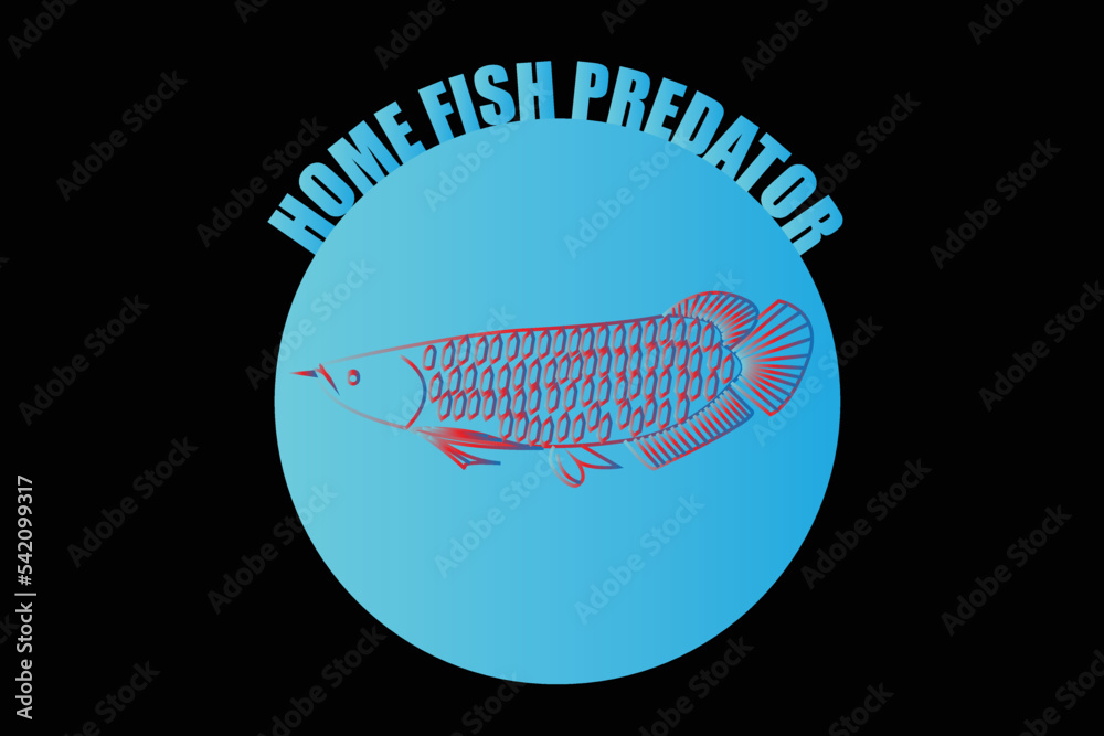 icon fish arwana for your shop,slogan here,vector illustration logo ...