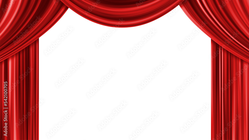 Curtain Openning Show Isolated Alpha Overlay Transparent PNG Background ...