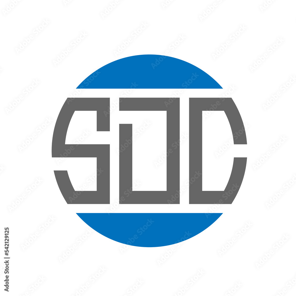 SDC letter logo design on white background. SDC creative initials ...