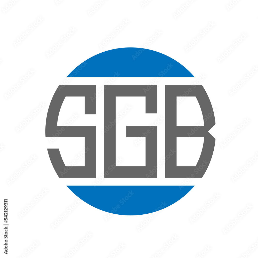 SGB letter logo design on white background. SGB creative initials ...