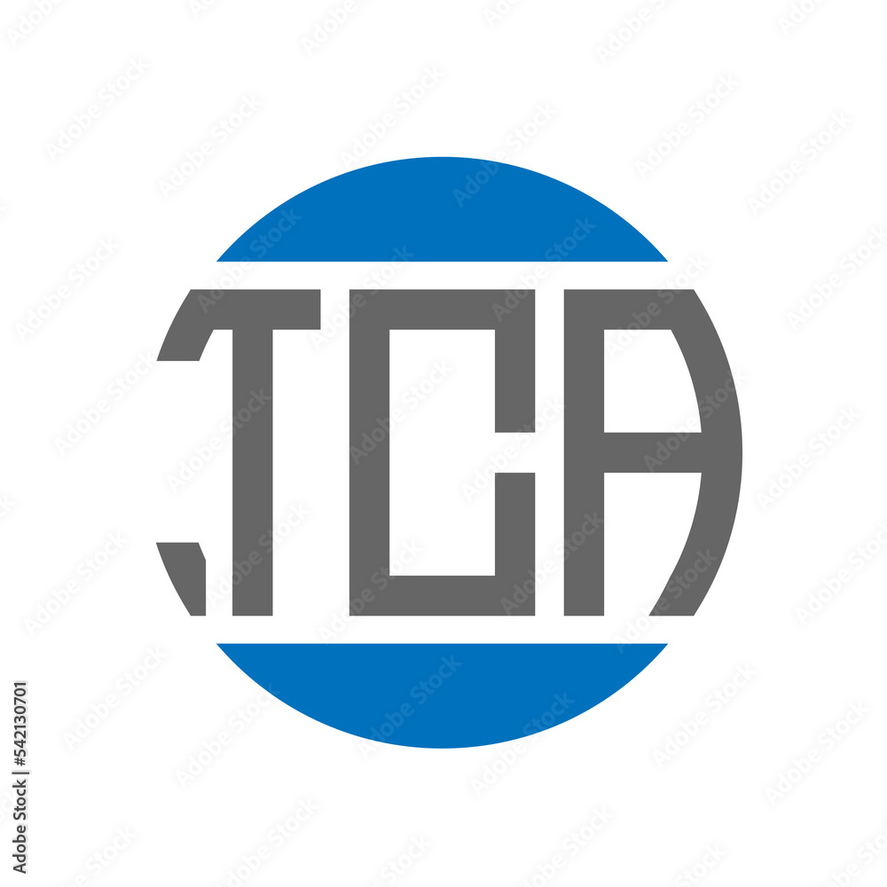 TCA letter logo design on white background. TCA creative initials ...