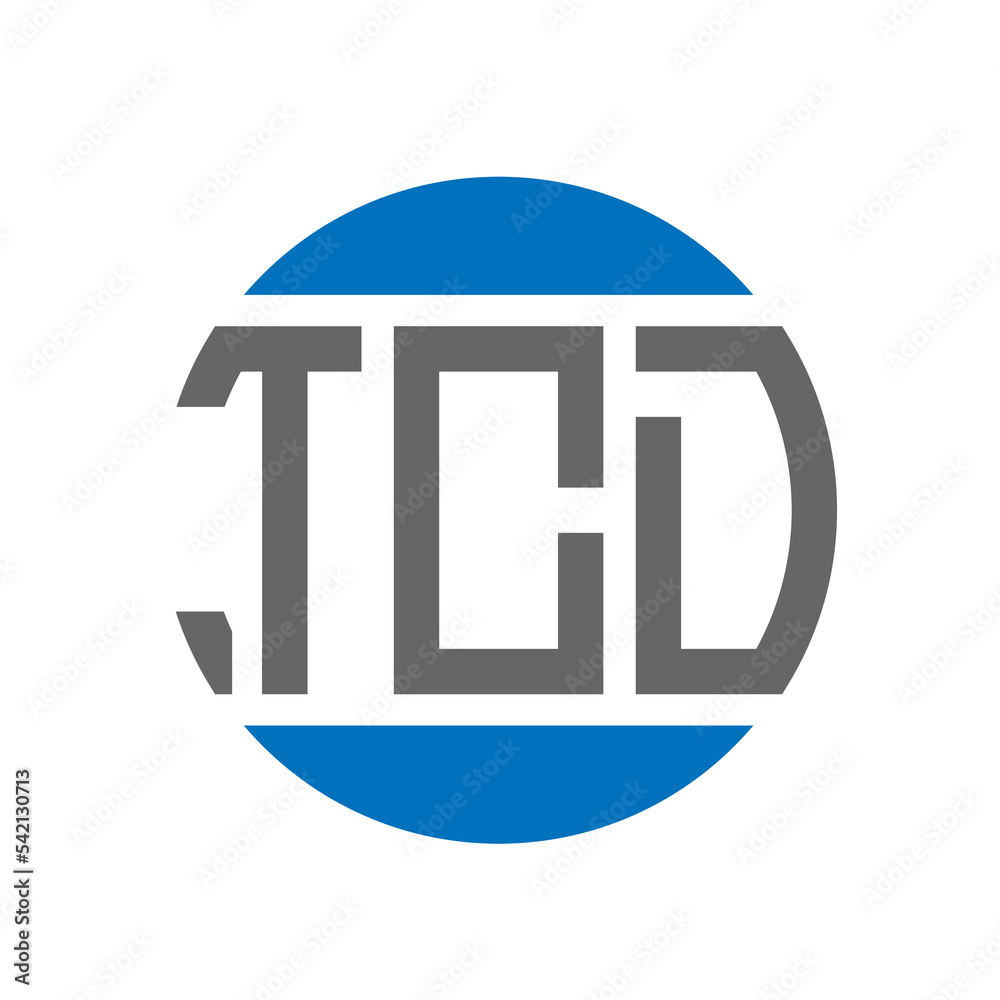TCD letter logo design on white background. TCD creative initials ...
