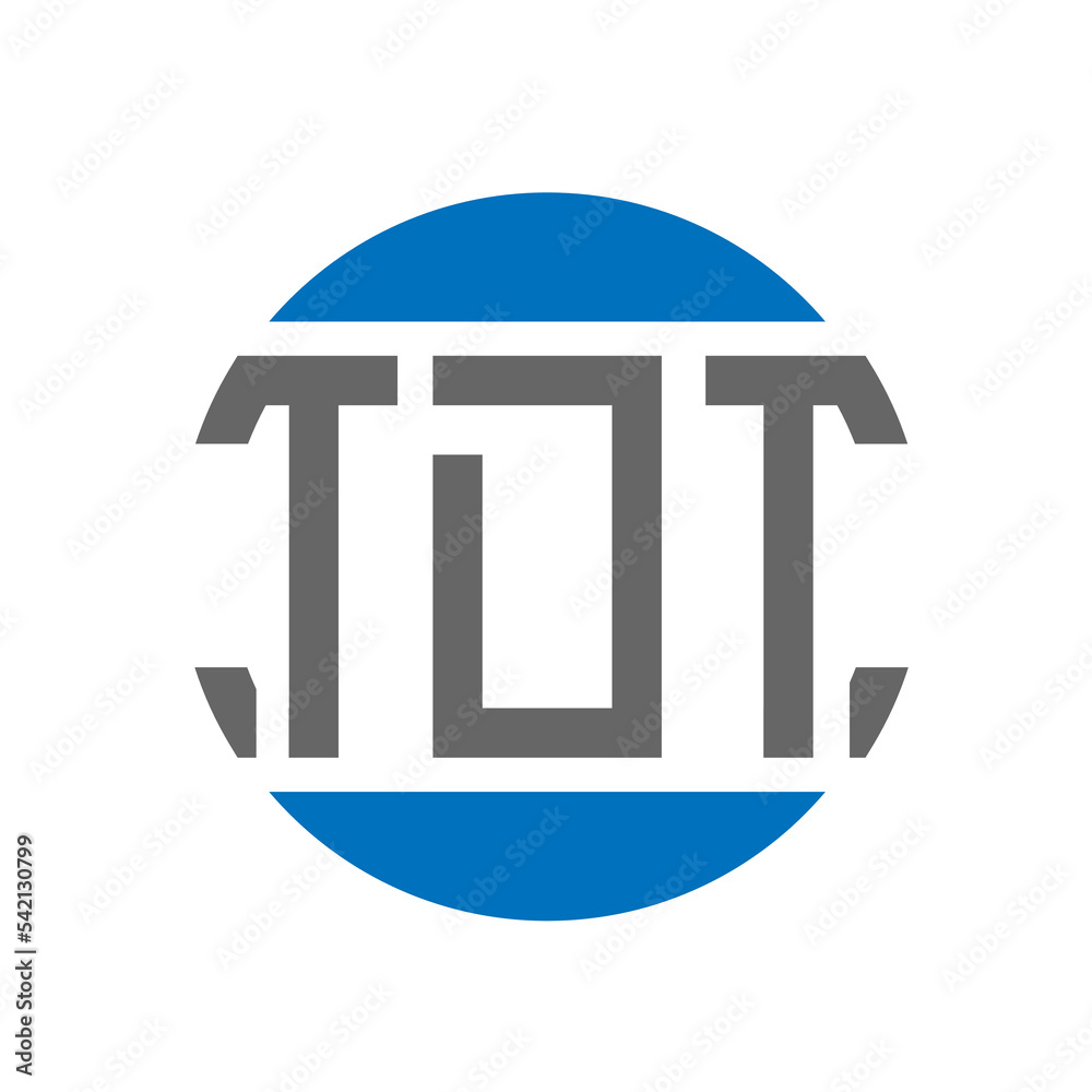 TDT letter logo design on white background. TDT creative initials ...