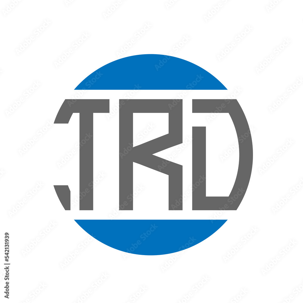 TRD letter logo design on white background. TRD creative initials ...