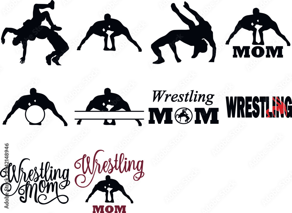 Wrestling Stock Vector | Adobe Stock