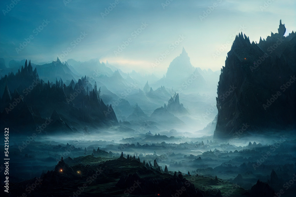 incredible fantastic backdrop, fantasy landscape, beautiful abstract ...