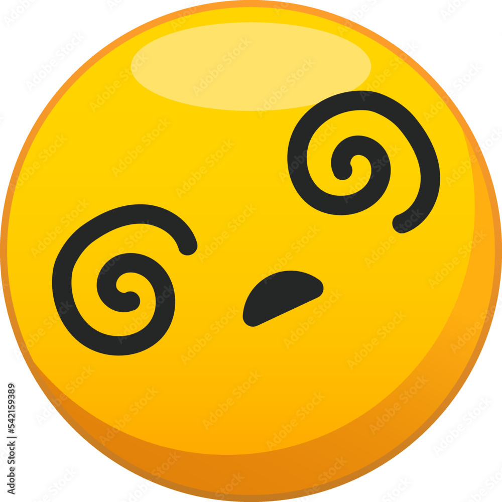 Vector illustration of faint face. Emoji for a chat. Stock Vector ...