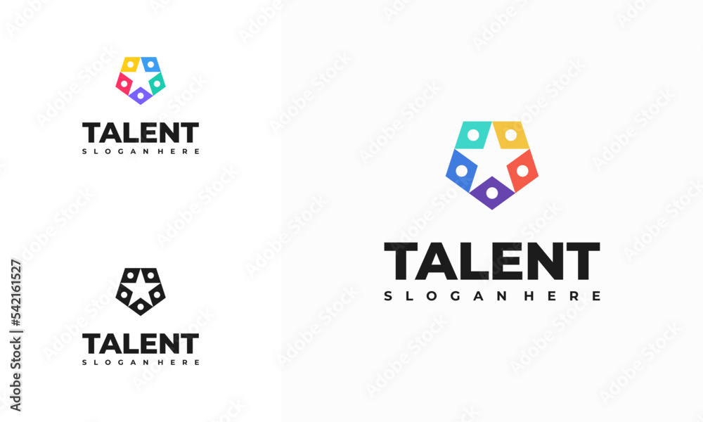 Talent Logo designs concept vector, Rising Star Logo designs template ...