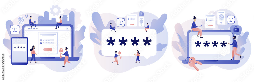 Duo authentication. Verification code message for secure login or sign in. Two factor ...