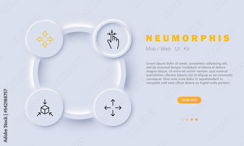 Arrow set icon. 3d modeling, rotate an object, 360 degrees viewing ...