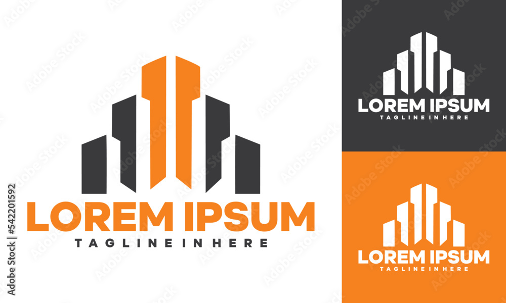 building construction logo design Stock Vector | Adobe Stock