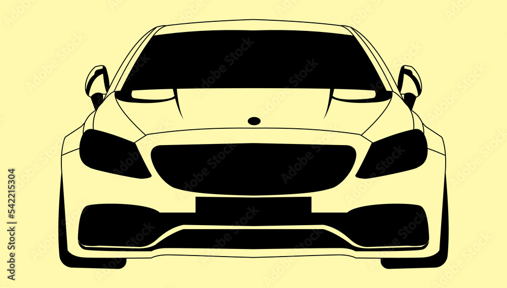 Mercedes AMG SL. Sports Car Graphic. For cards, posters, wall arts and ...