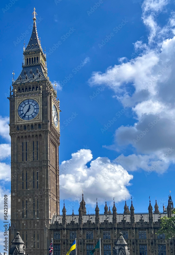 Big Ben clock tower and Houses of Parliament, London, England, UK Stock ...