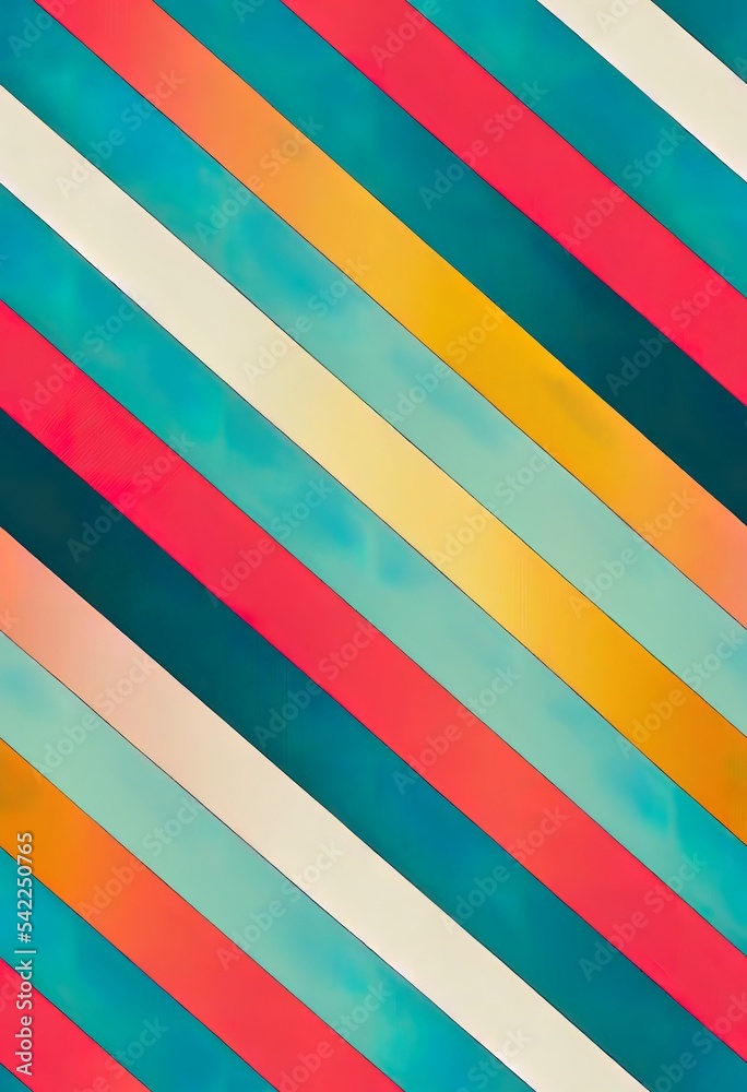 Retro pastel triangle patterns. Set of seamless 2d illustrated patterns ...