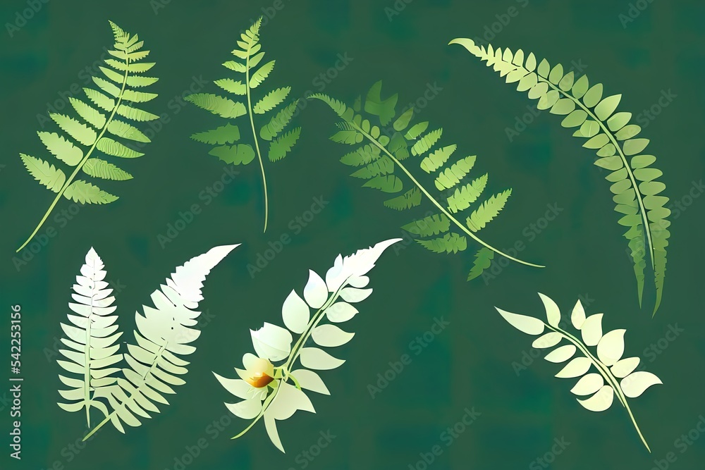 Fern glyph icon. Simple solid style. Leaf, logo, nz, kiwi, maori ...