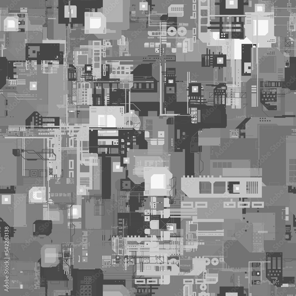 SCIFI displacement map for 3d texture Stock Illustration | Adobe Stock