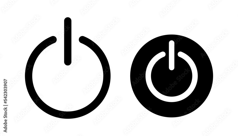 Power icon vector for web and mobile app. Power Switch sign and symbol ...