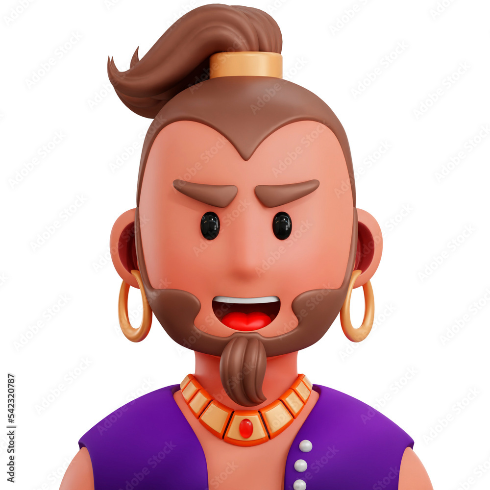3D Genie Character Stock Illustration | Adobe Stock