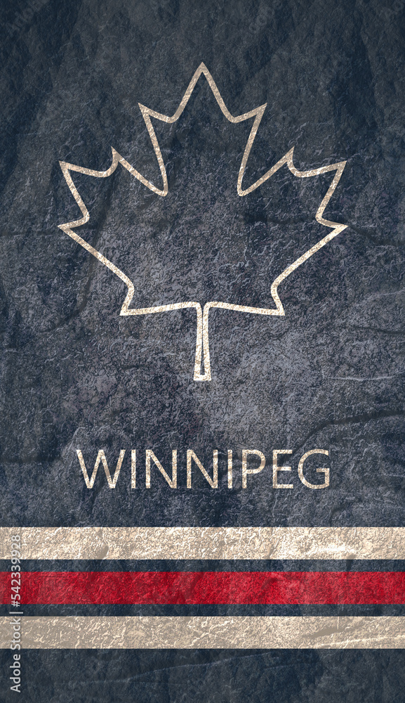 Winnipeg Jets ice hockey team uniform colors. Template for presentation ...