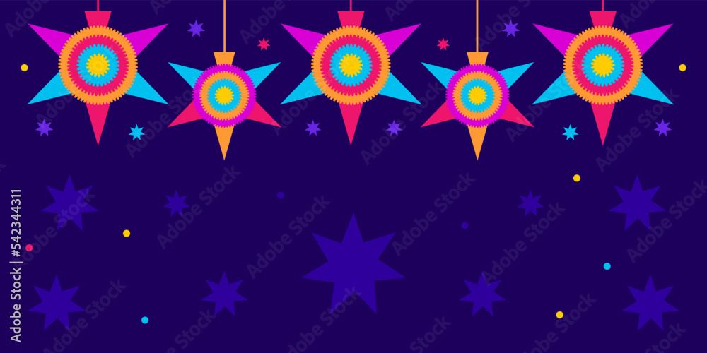 las posadas background. Vector web banner, poster, card for social ...
