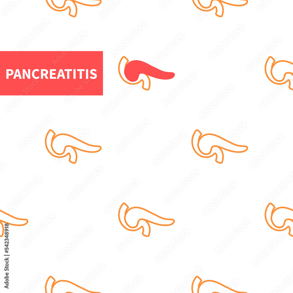 Pancreatitis and pancreas inflammation. Pancreatic disease awareness ...