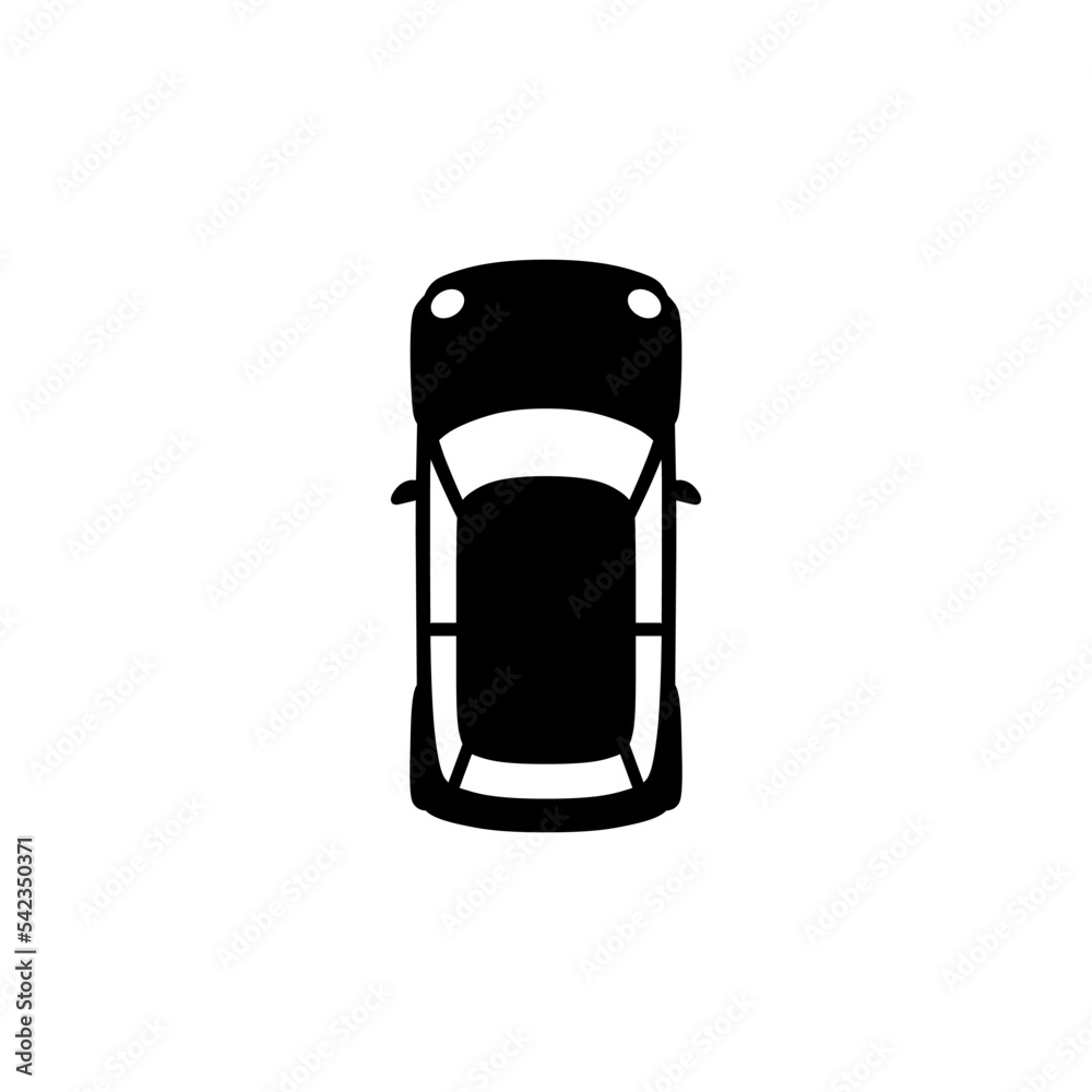 Vetor de Car Top View Icons Set. Outline cars top view. Cars ...