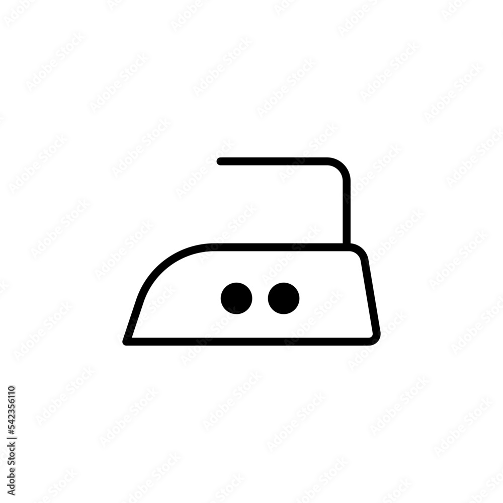 Iron icons set. Home appliance, steam generator iron. Iron Surface ...