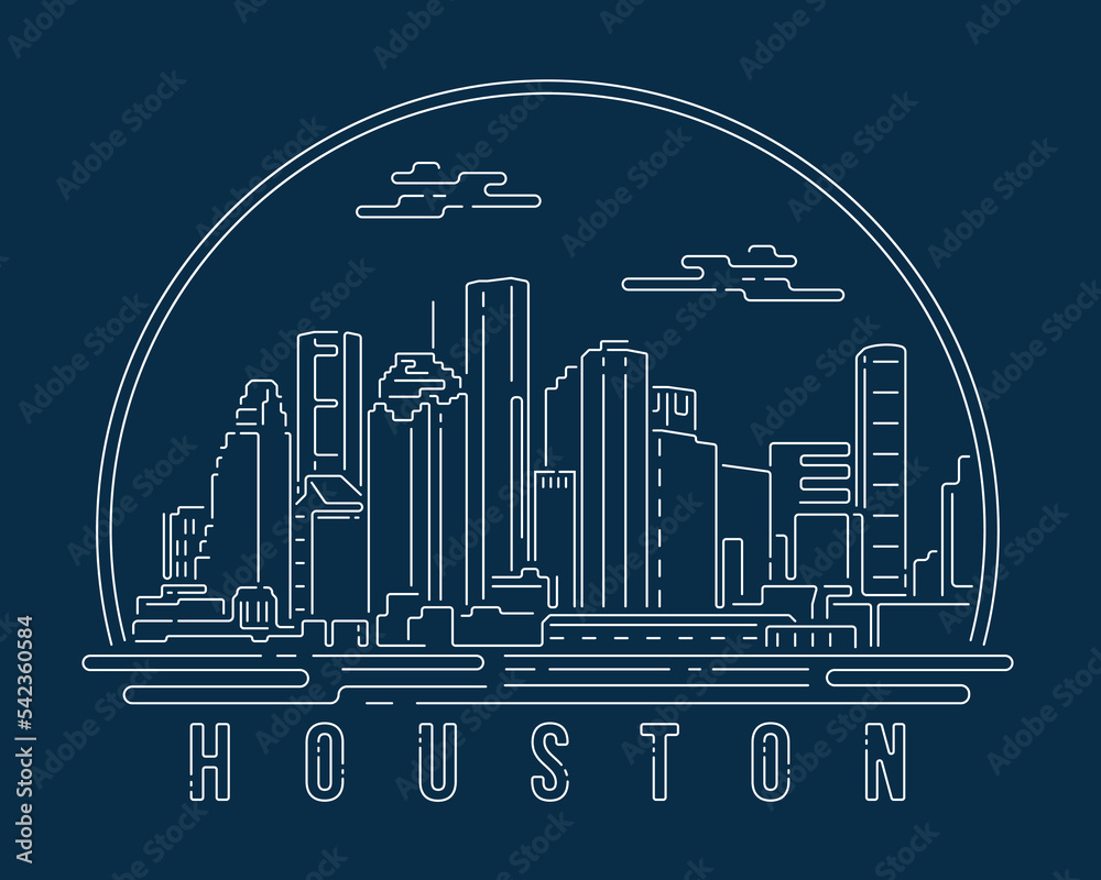 Cityscape with white abstract line corner curve modern style on dark ...