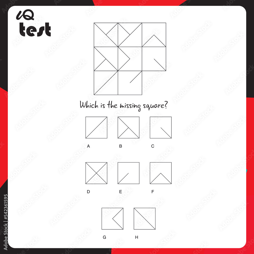 Practice Questions Worksheet for Education and IQ Test. Intelligence ...