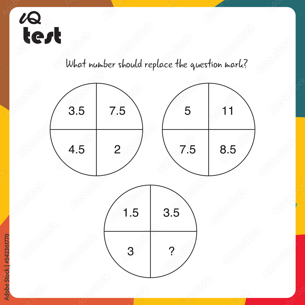 Practice Questions Worksheet for Education and IQ Test. Intelligence ...